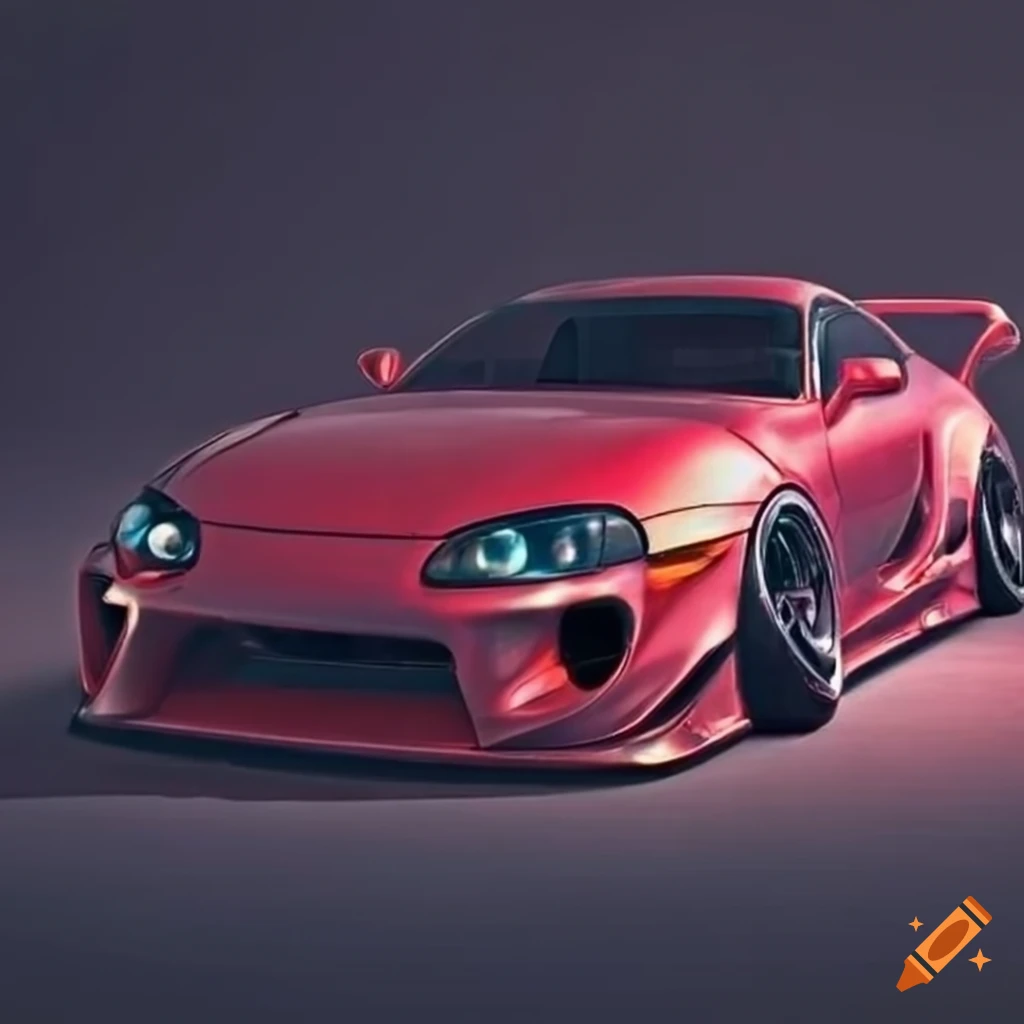 Stylish toyota supra on Craiyon