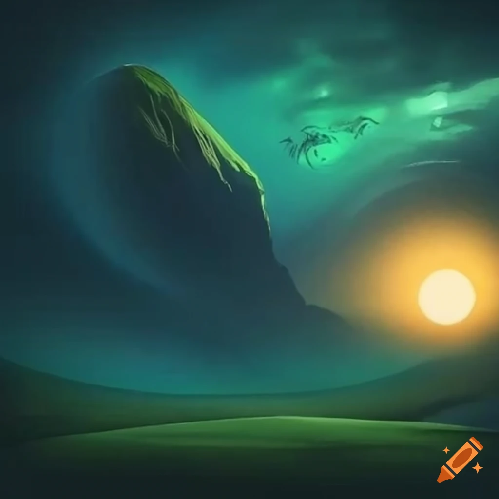 Alien landscape with unique flora and fauna, some without eyes on Craiyon