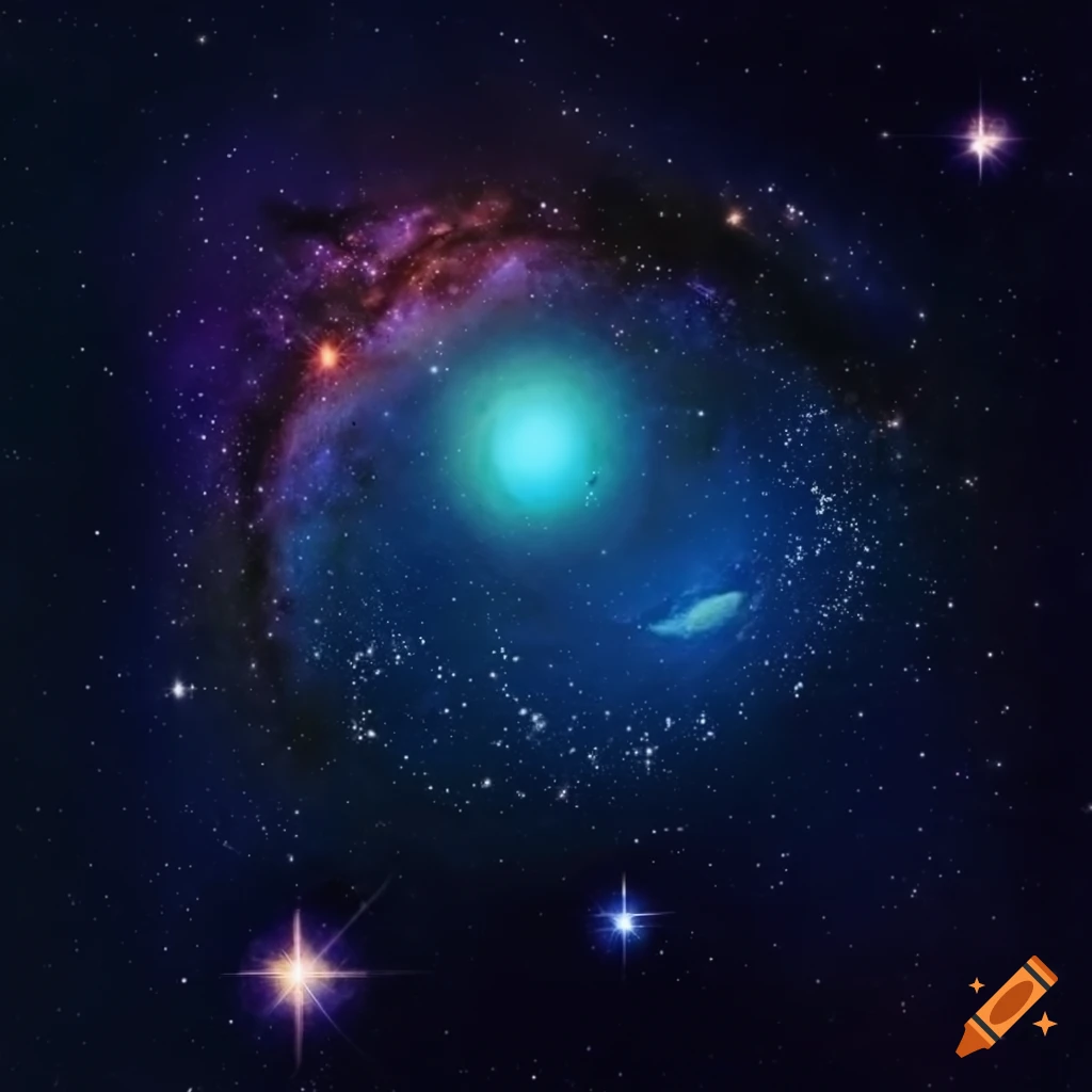 Celestial elements with stars, galaxies, and cosmic phenomena on Craiyon