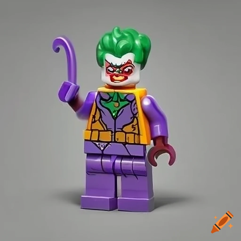 Dc lego batman joker minifigure on Craiyon