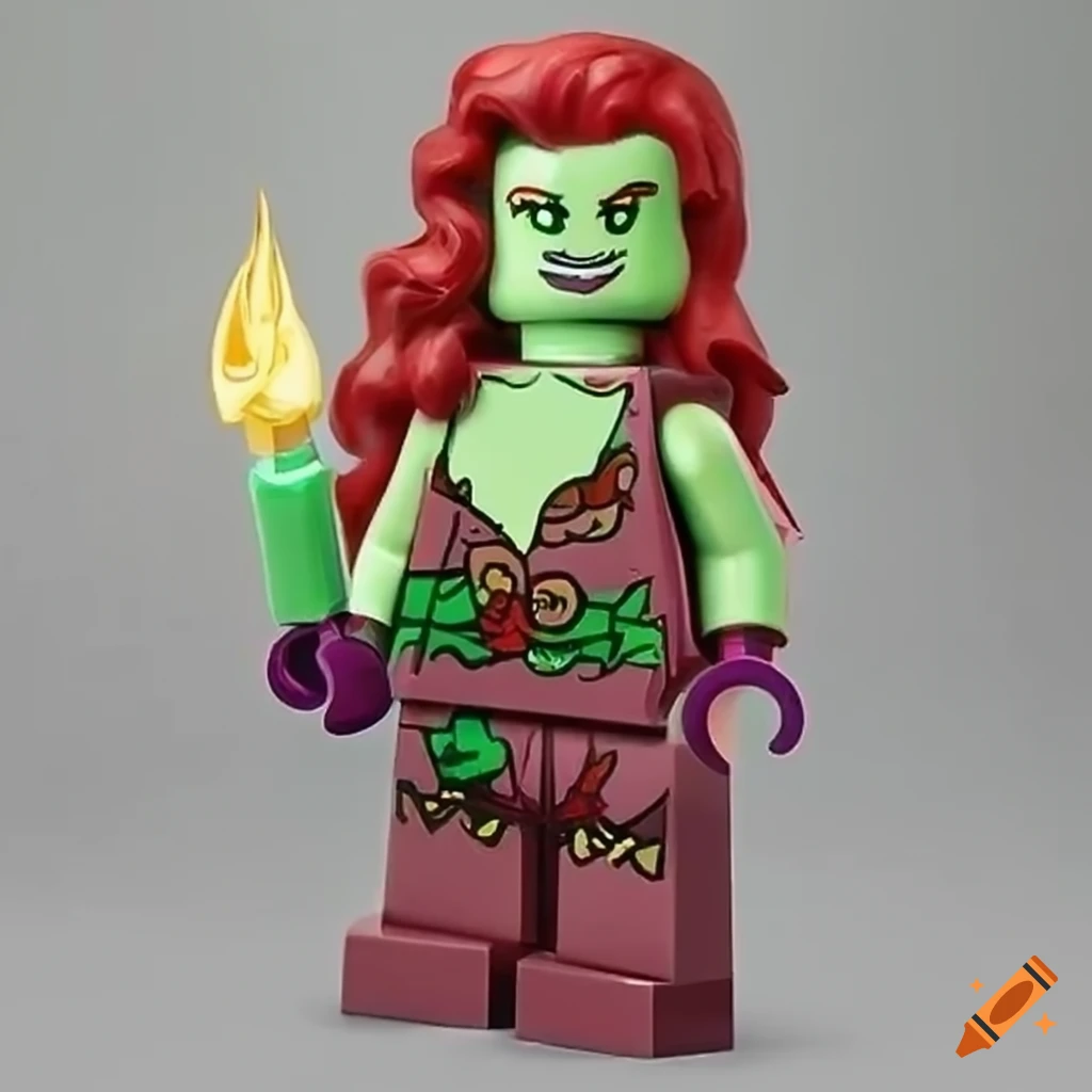 Lego Dc Batman Poison Ivy Minifigure On Craiyon