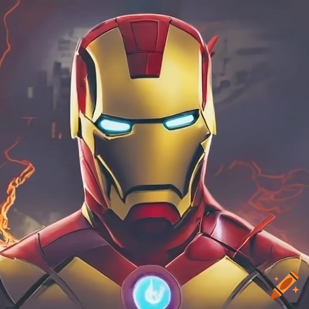 Iron man and flash characters on Craiyon