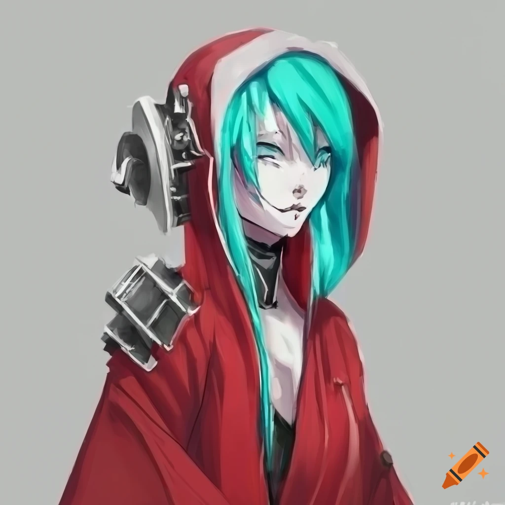 Warhammer 40k tech-priest explorator with cybernetic eyes and hatsune ...