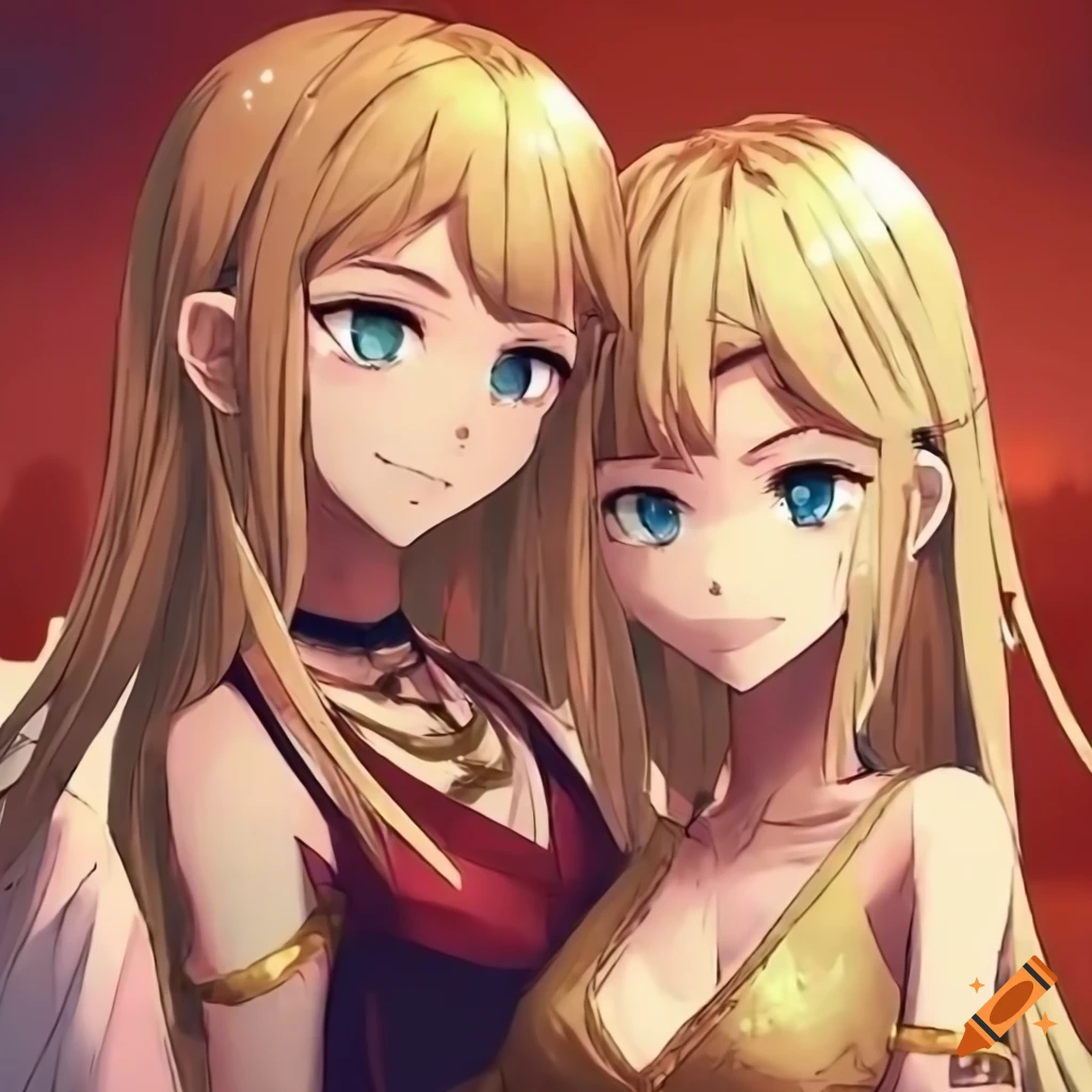 Anime-style personification of hassuna and samarra as anime girls on ...