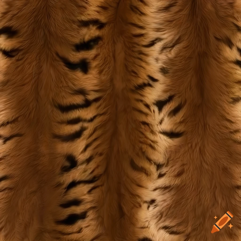 Medieval fantasy with seamless tiger pelt texture on Craiyon
