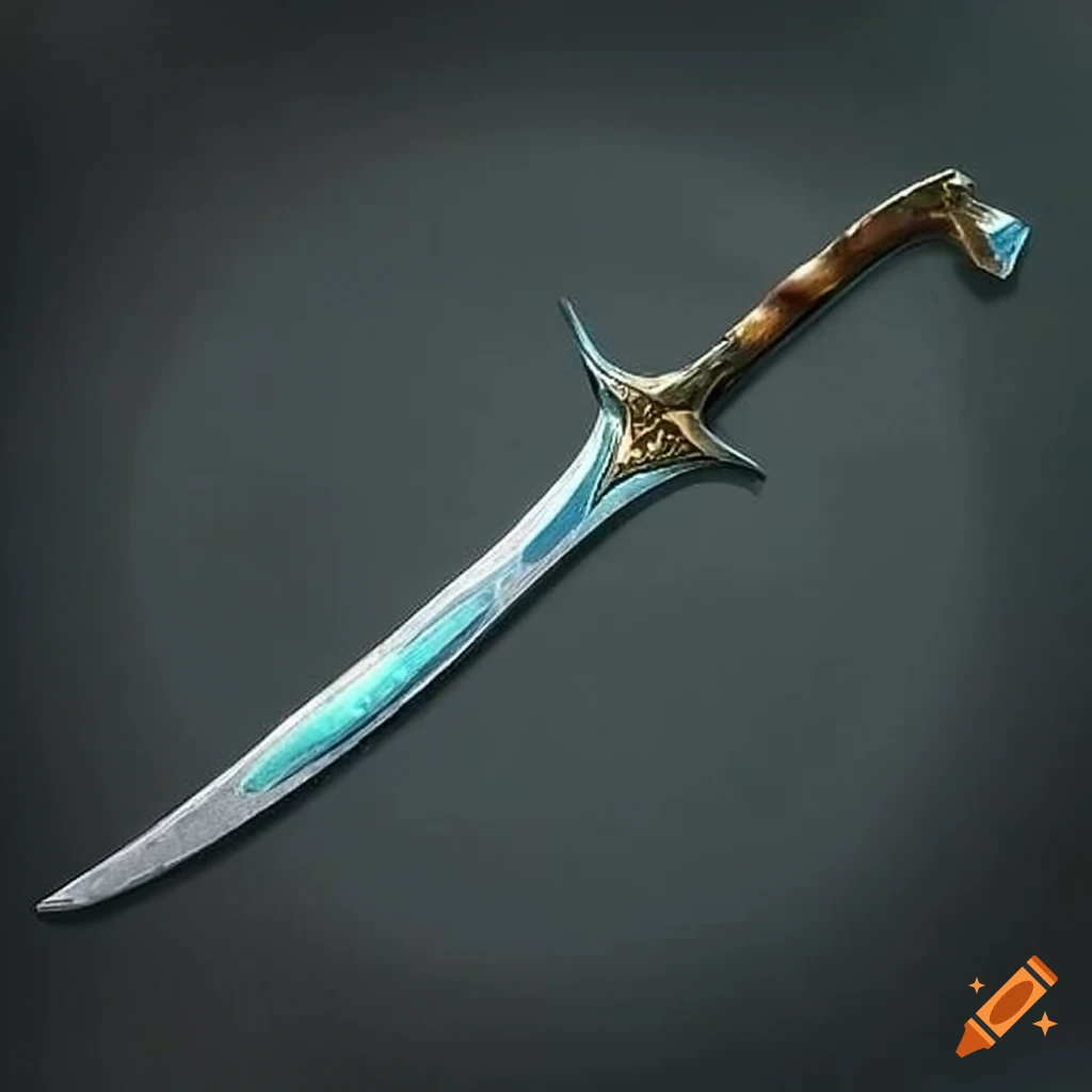 Mythic fantasy master scimitar on Craiyon