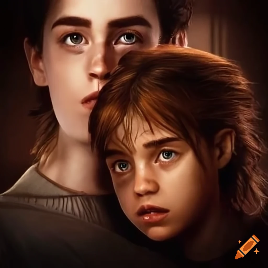 Two main characters in a coming-of-age film on Craiyon