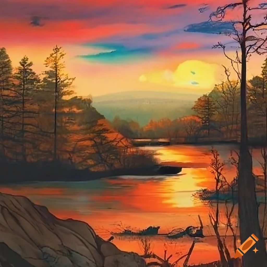 Scenic landscapes of Arkansas showcasing mountains, rivers, and towns ...