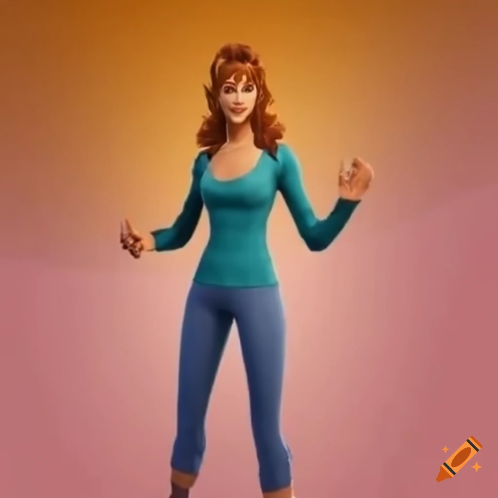 Reba mcentire inspired fortnite skin on Craiyon