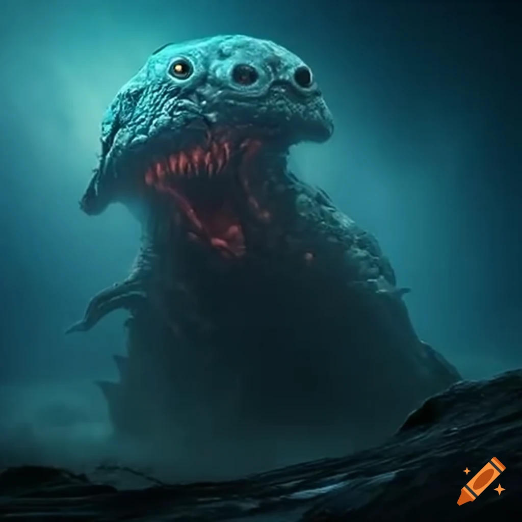 Colossal monster in deep space on Craiyon