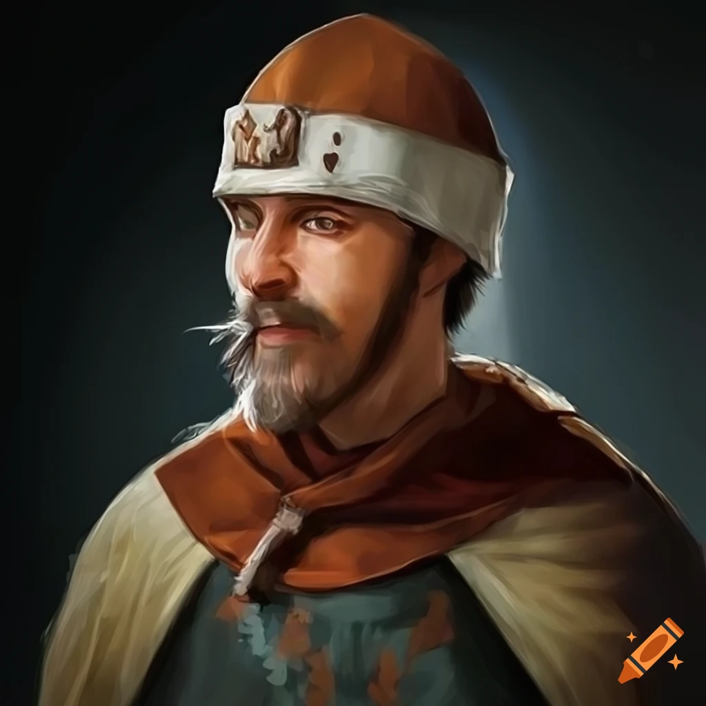 Medieval scoundrel bandit captain portrait on Craiyon