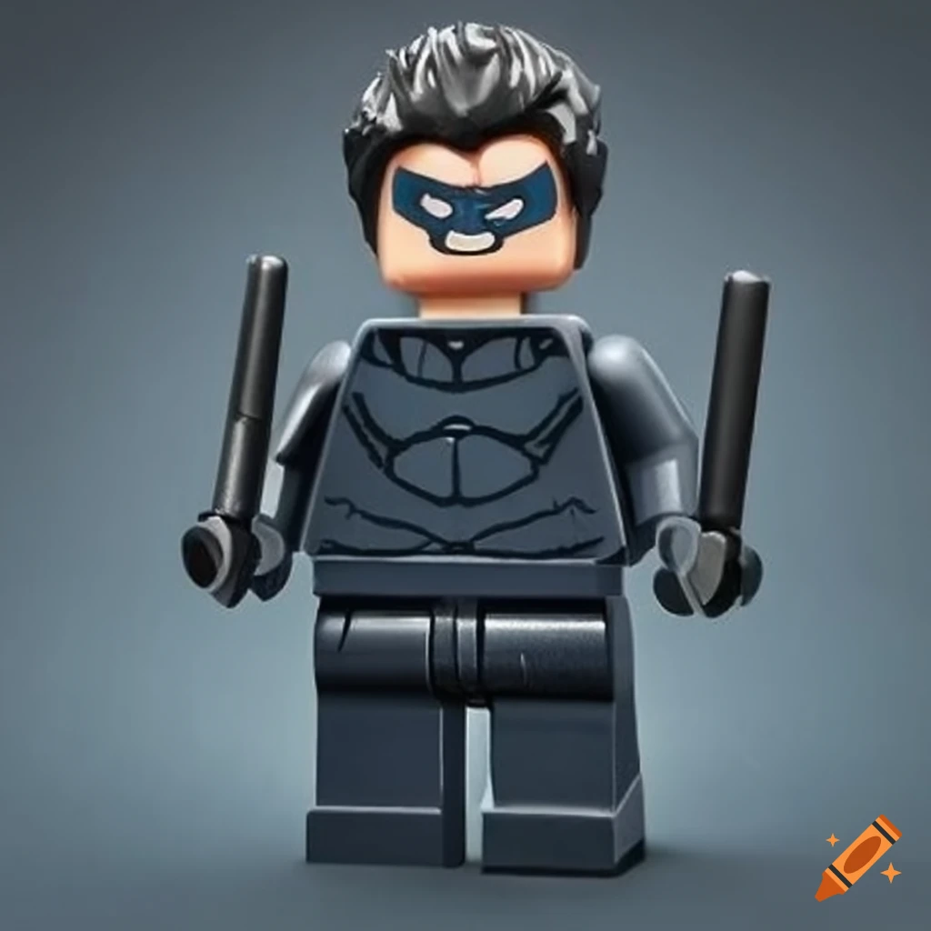 Lego dc batman nightwing minifigure on Craiyon