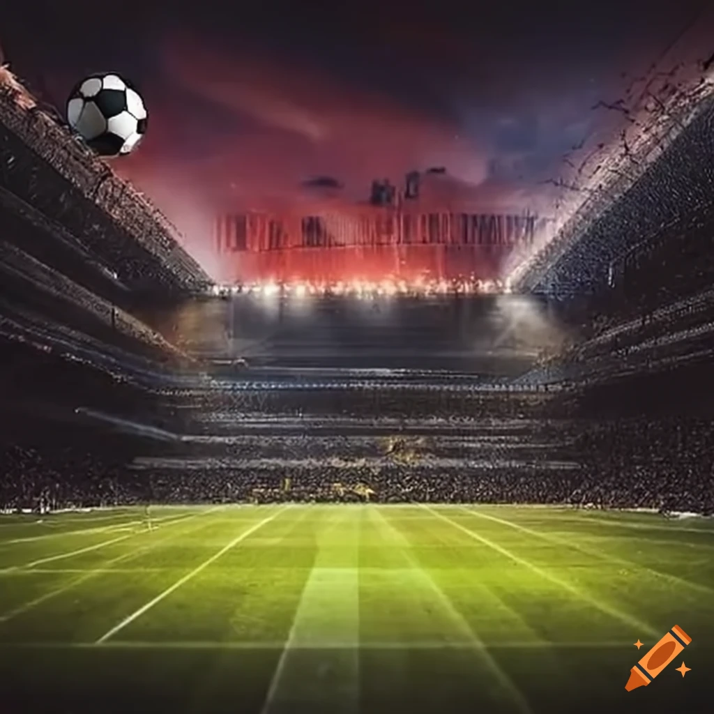 Best soccer pitch view on Craiyon