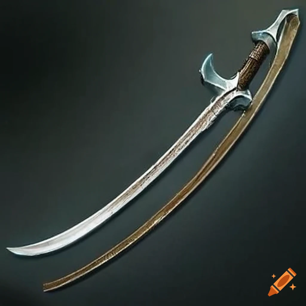 Mythic fantasy master scimitar on Craiyon