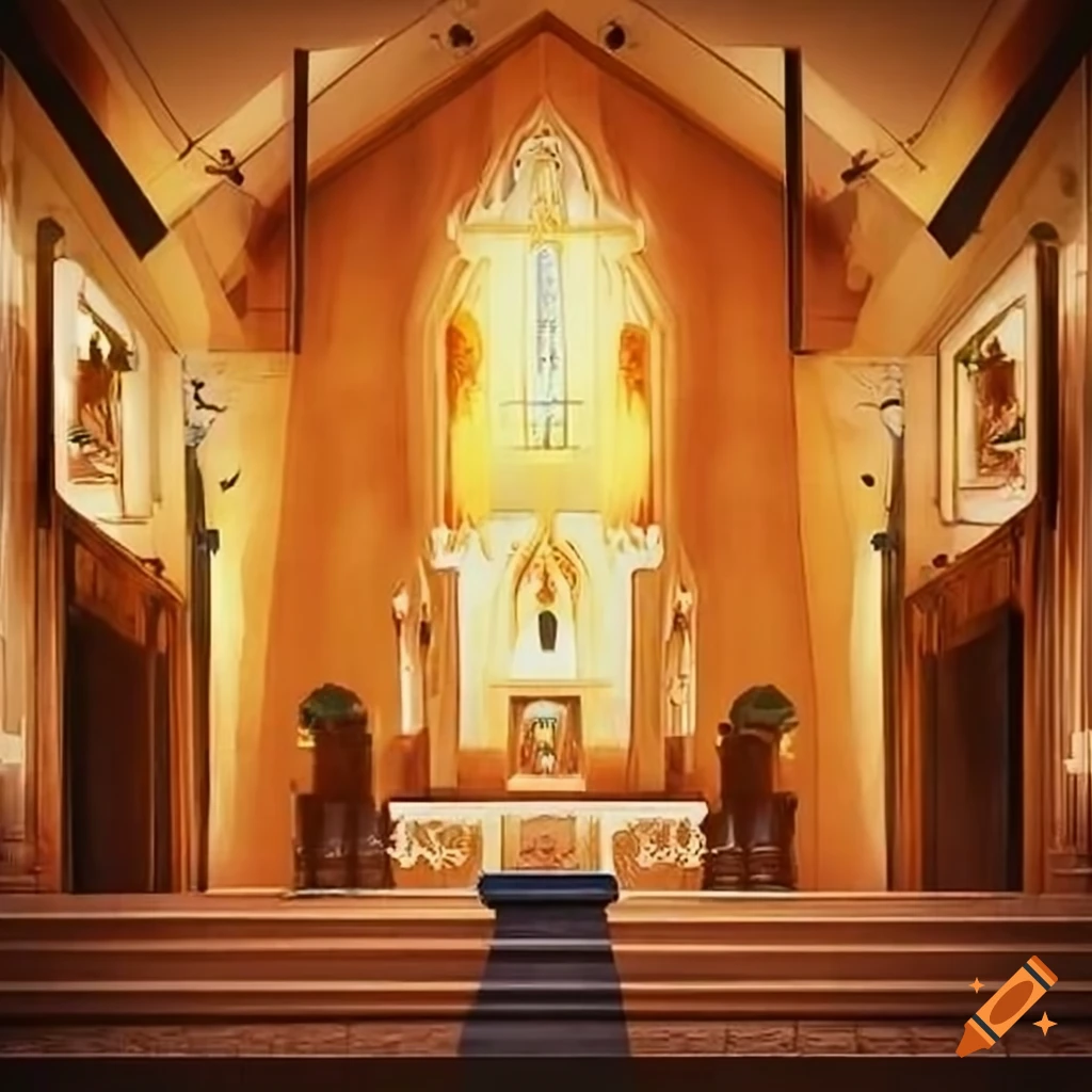 Filipino church blending basic and contemporary art concepts on Craiyon