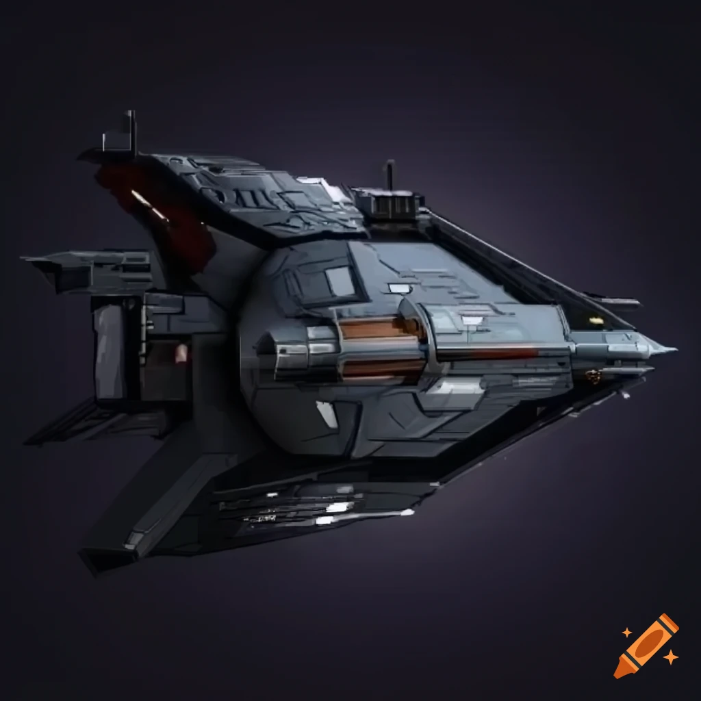 2d spaceship for top-down game design on Craiyon