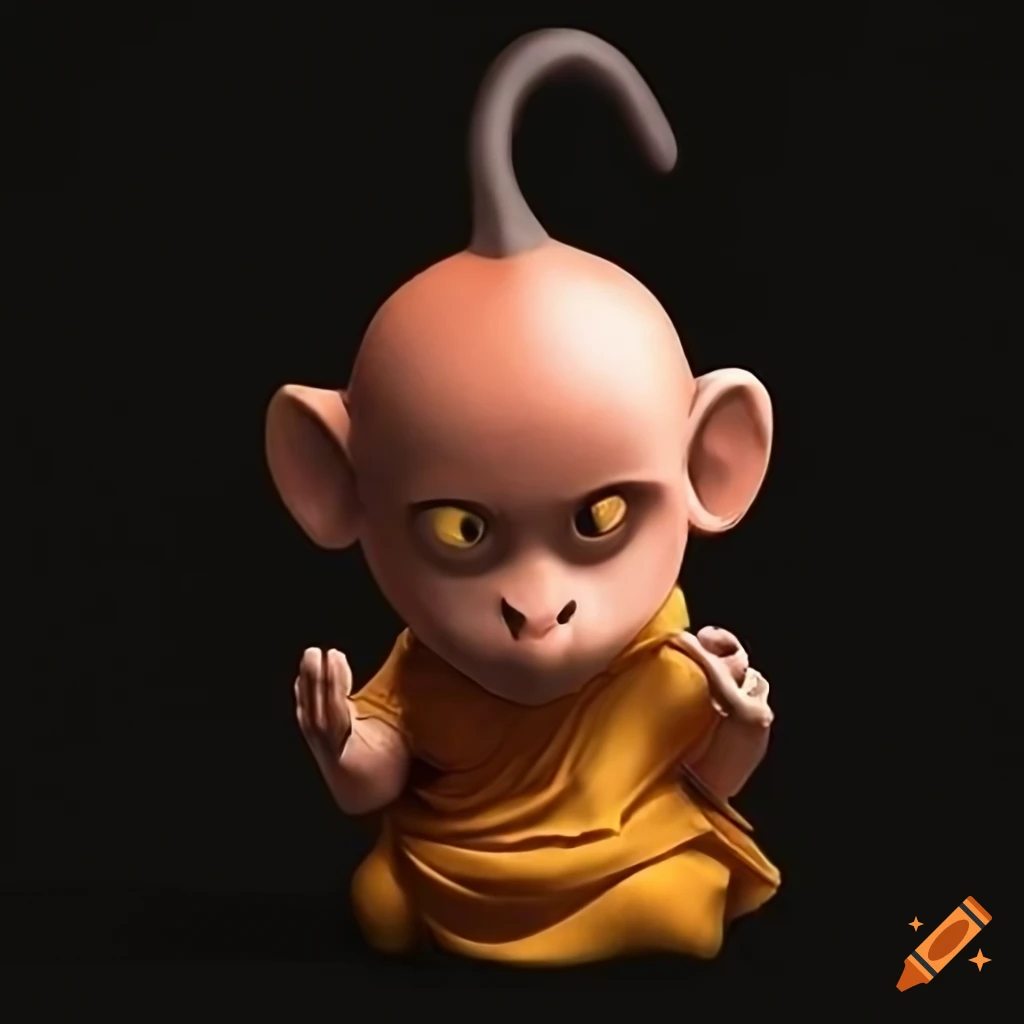 Monk monkey on Craiyon