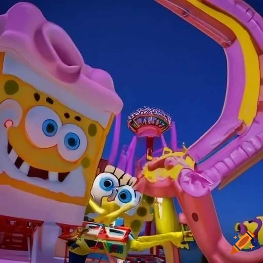 Spongebob themed amusement park on Craiyon