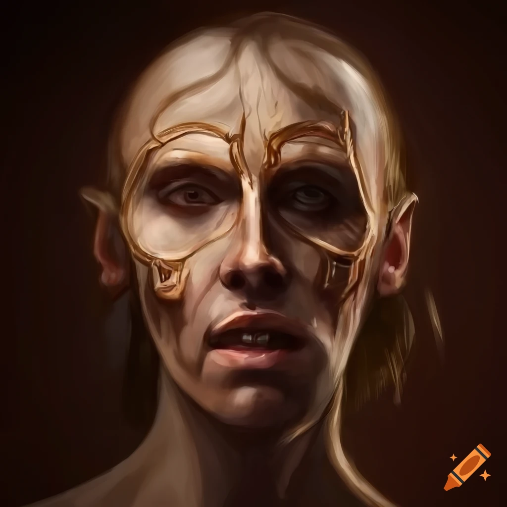 Medieval man wearing a mask in a contemporary environment, detailed ...