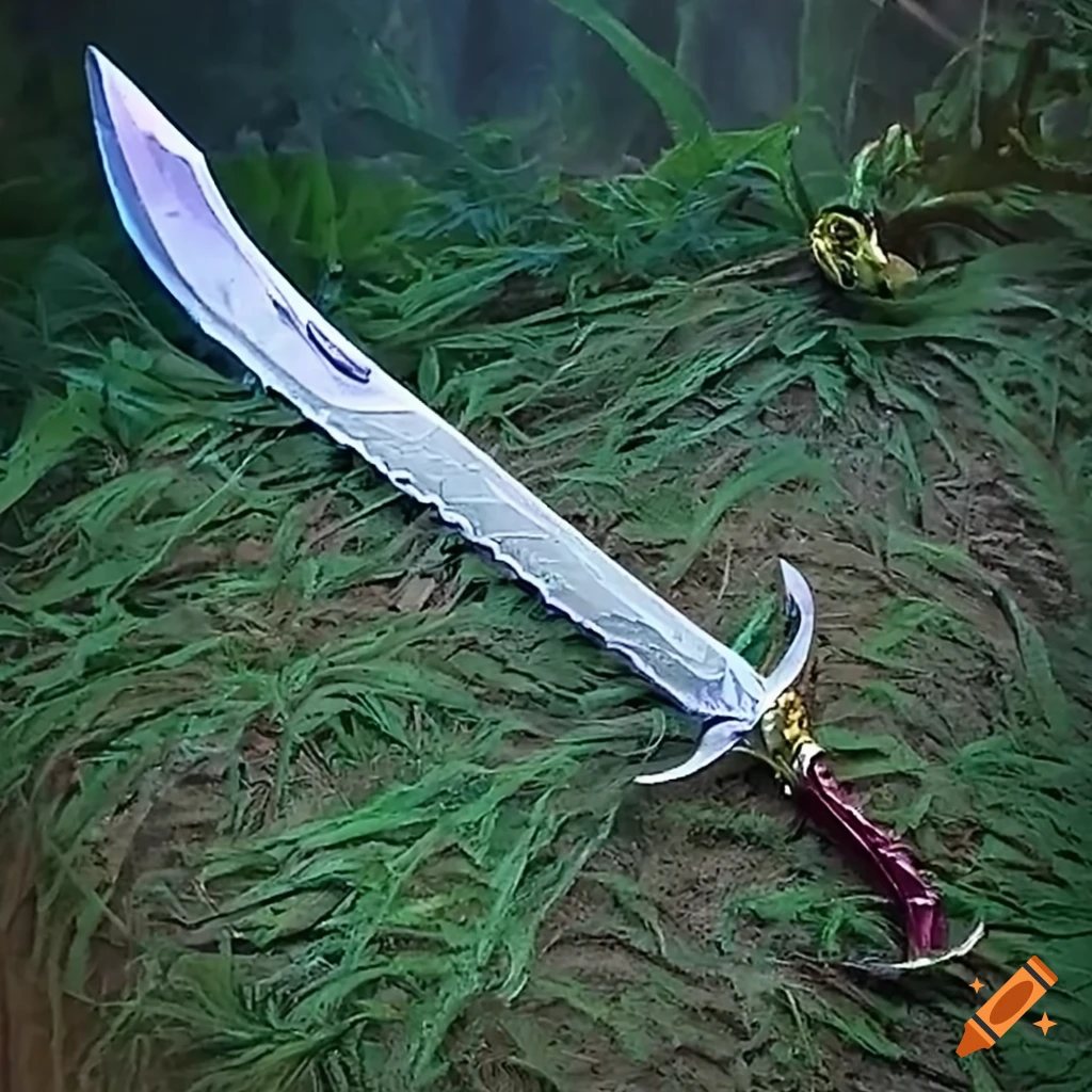 Mythic fantasy master scimitar on Craiyon
