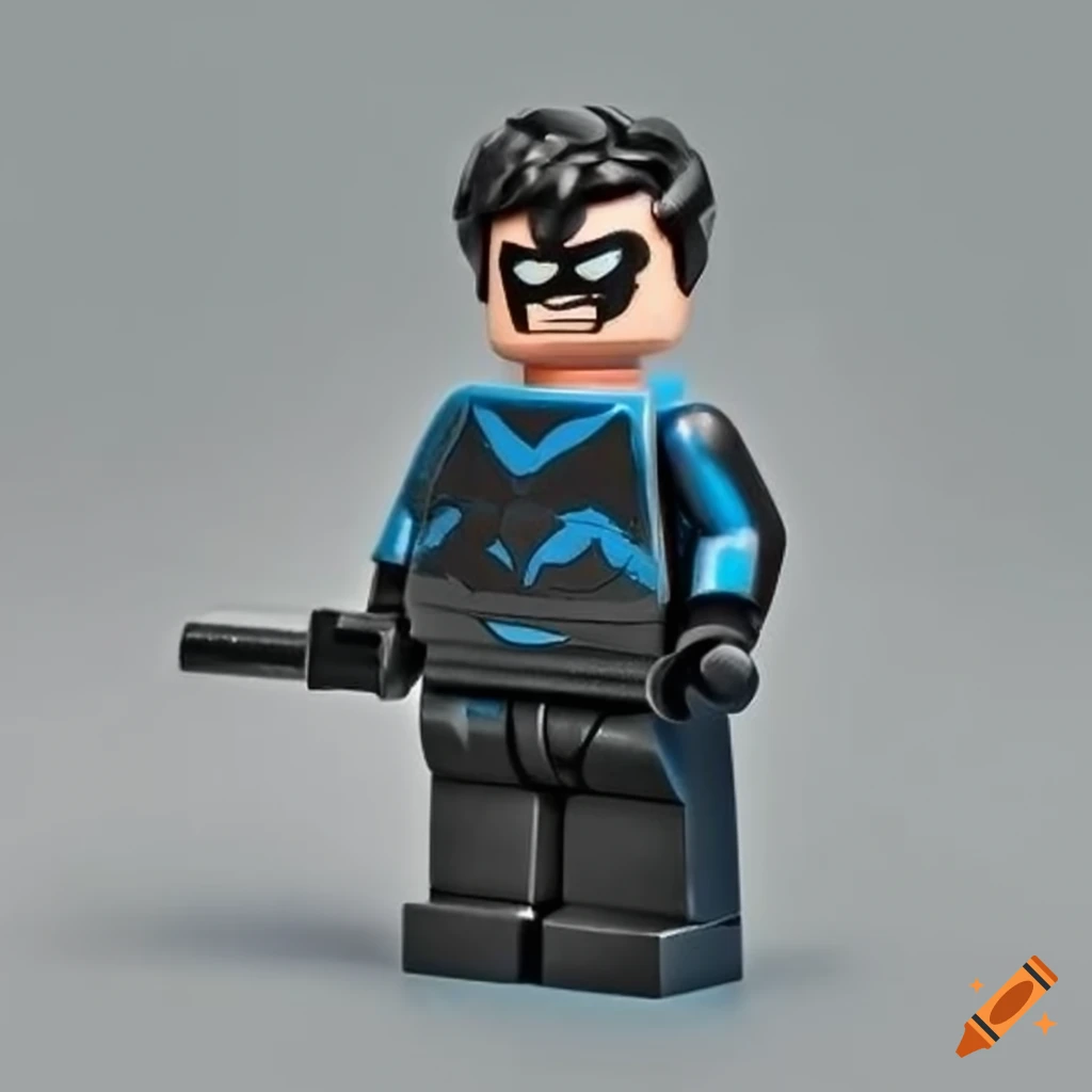 Lego dc batman nightwing minifigure on Craiyon
