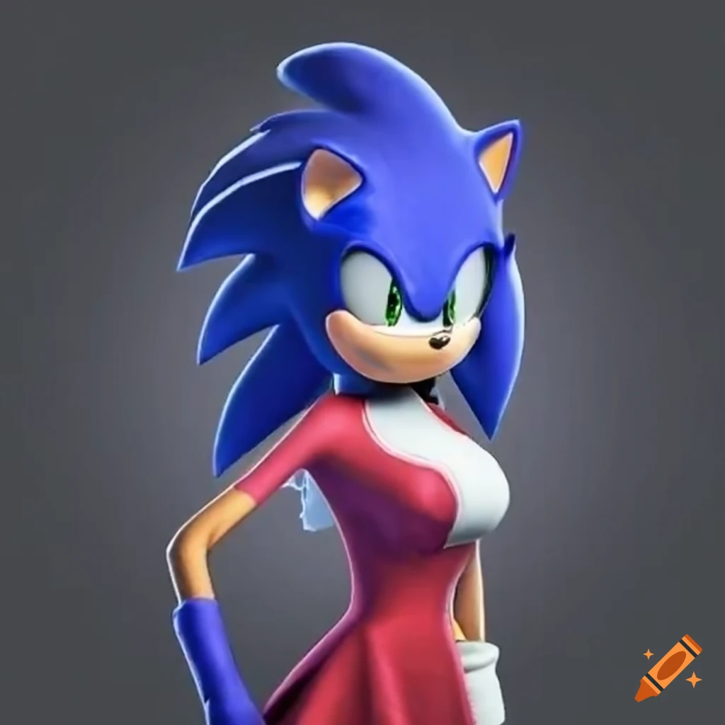 Female sonic the hedgehog inspired by amy's fashion, stunning her fans ...