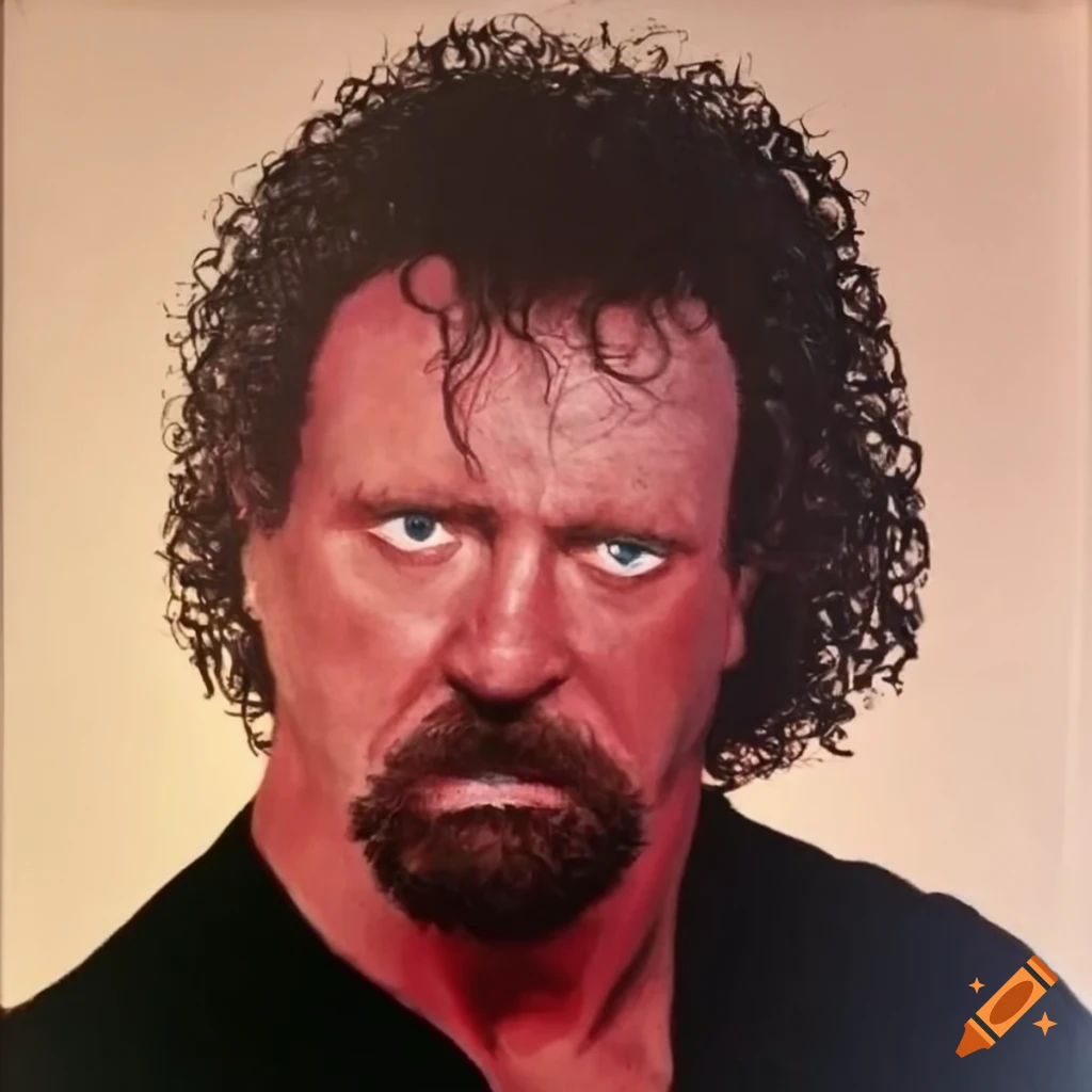Surrealist portrait of wrestler terry funk on Craiyon