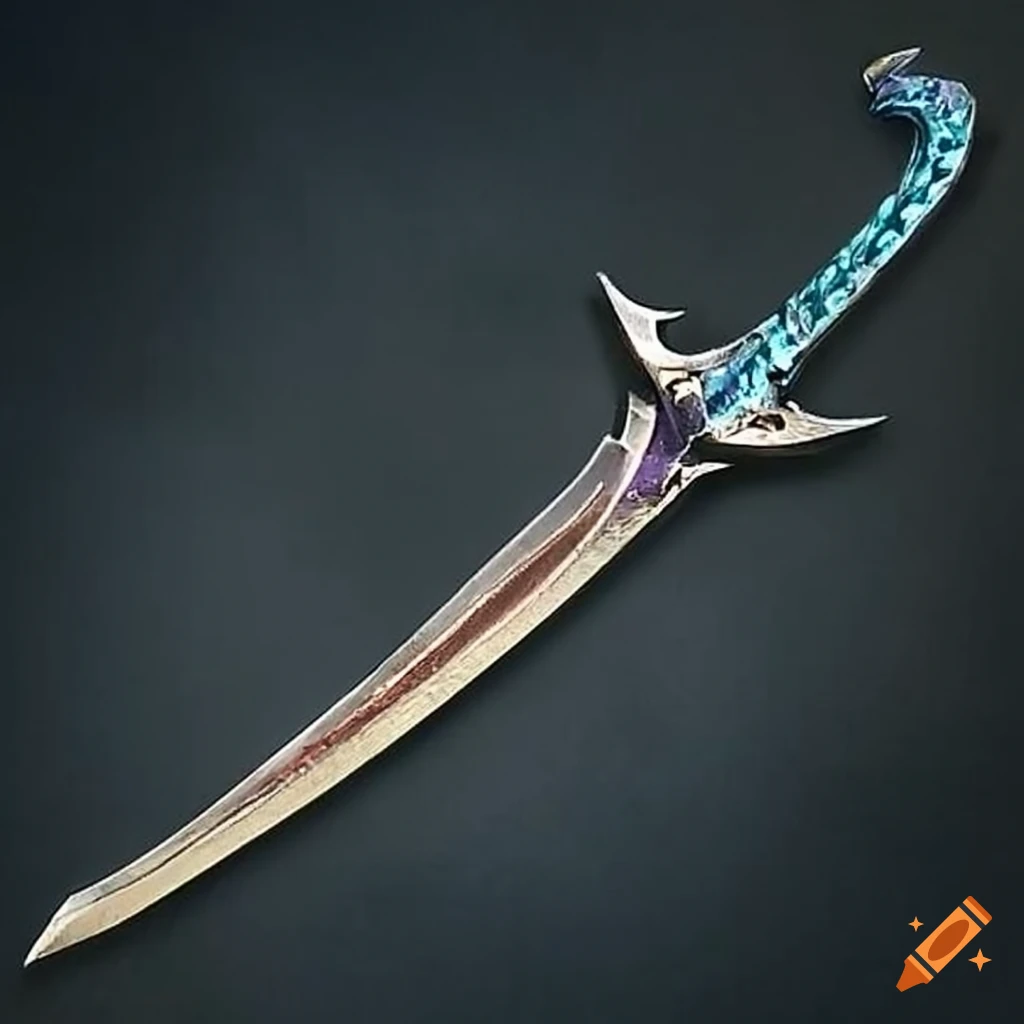Mythic fantasy masterpiece scimitar on Craiyon