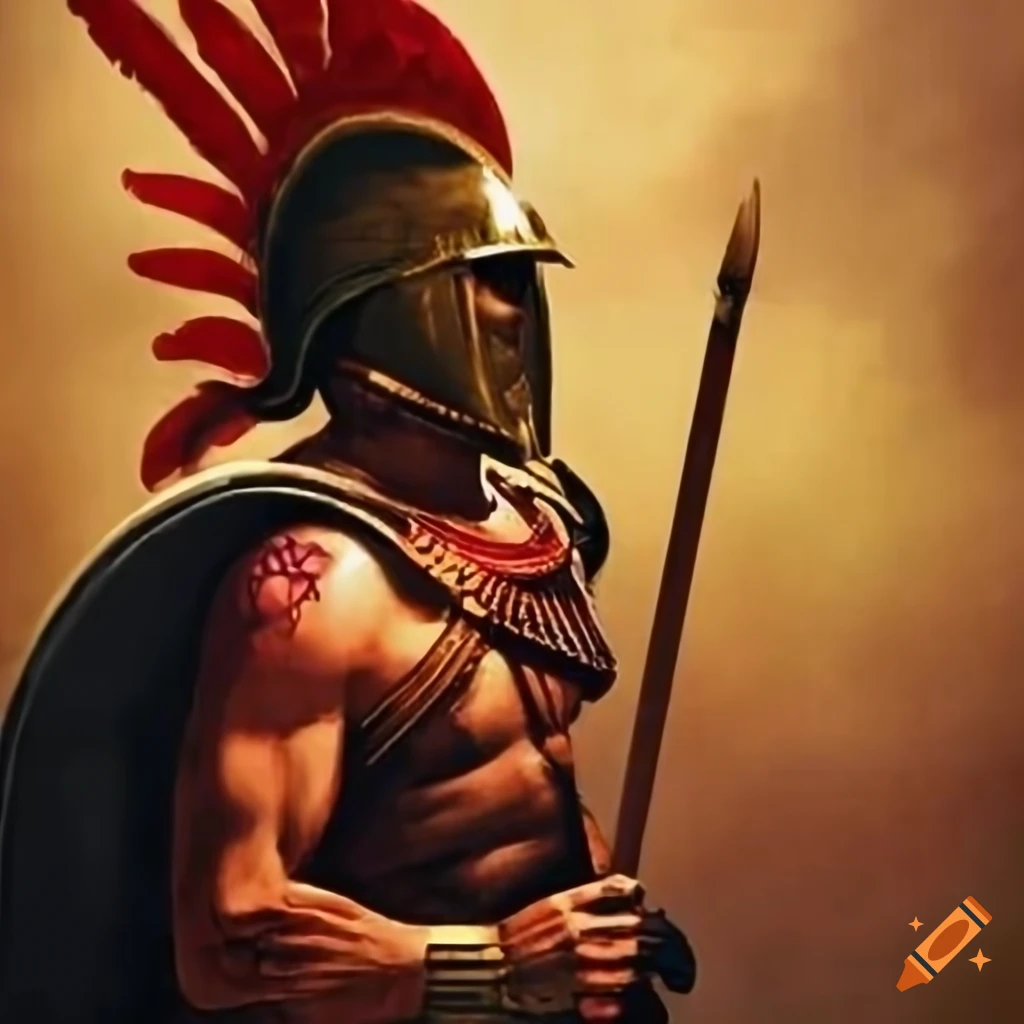 Trojan war scene on Craiyon