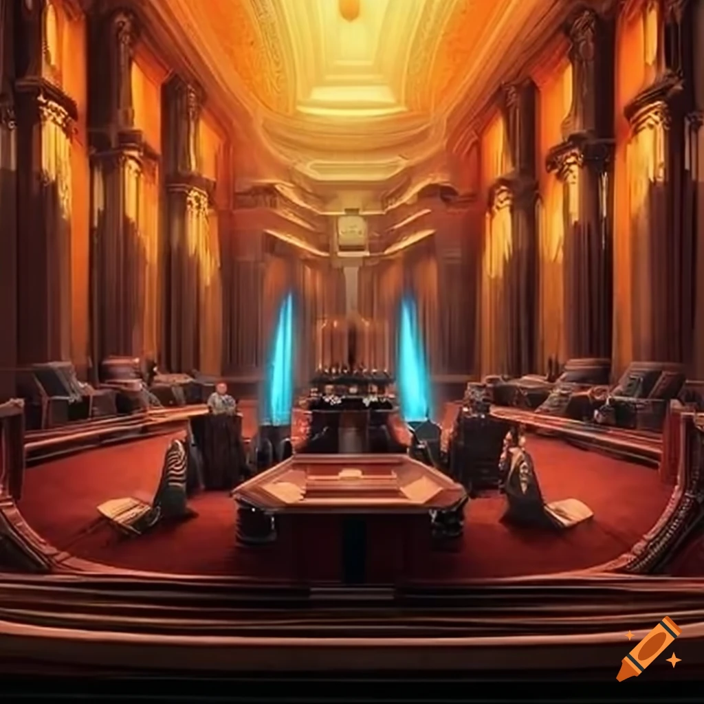 Galaxy republic parliament building on Craiyon