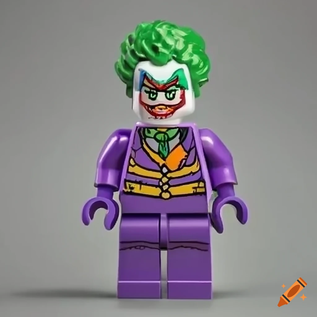 Dc lego batman joker minifigure on Craiyon