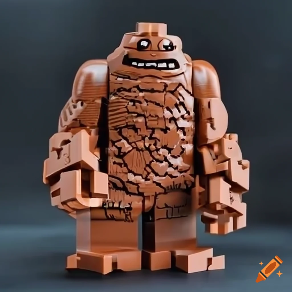 Lego model of dc comics villain clayface on Craiyon