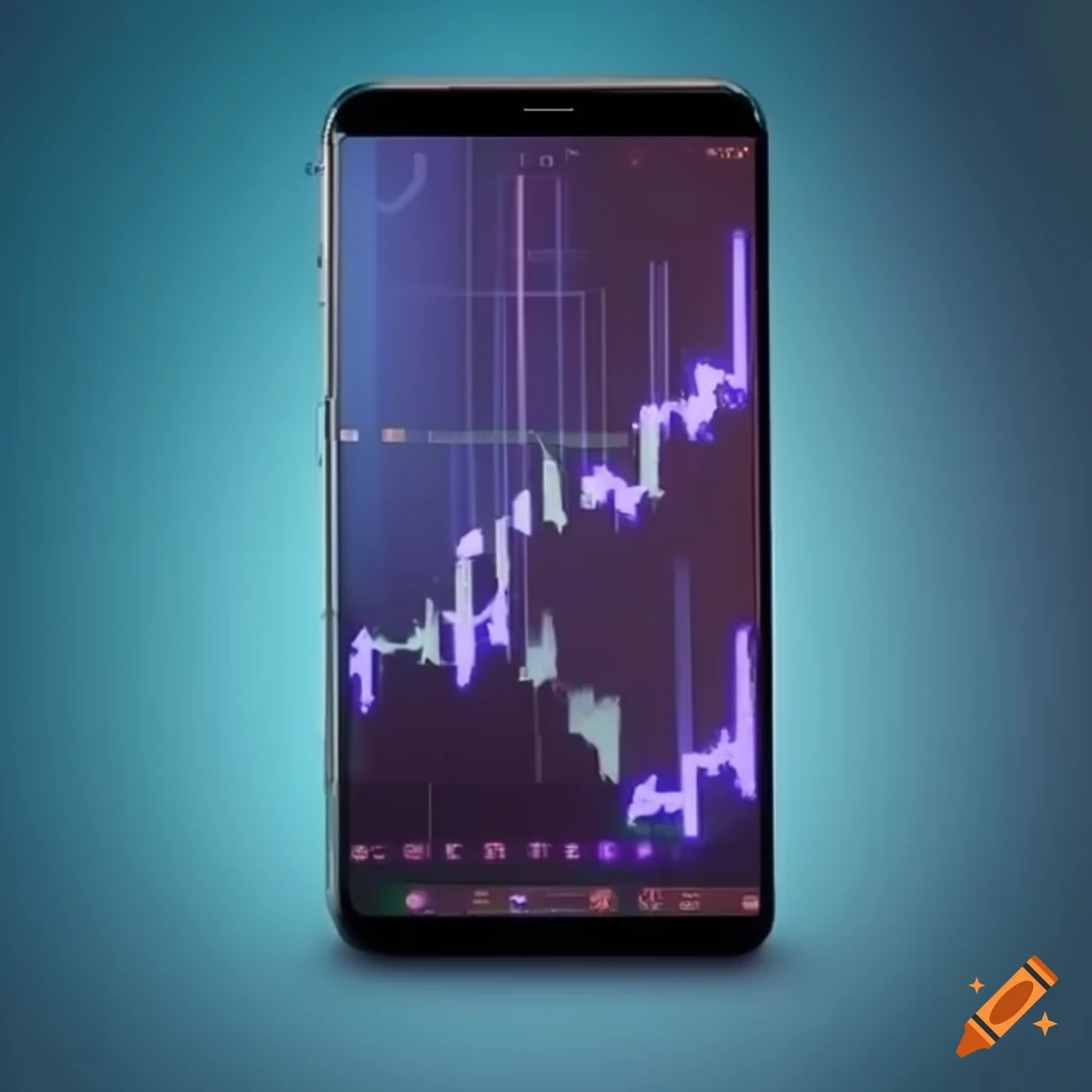 Smartphone trading app on Craiyon