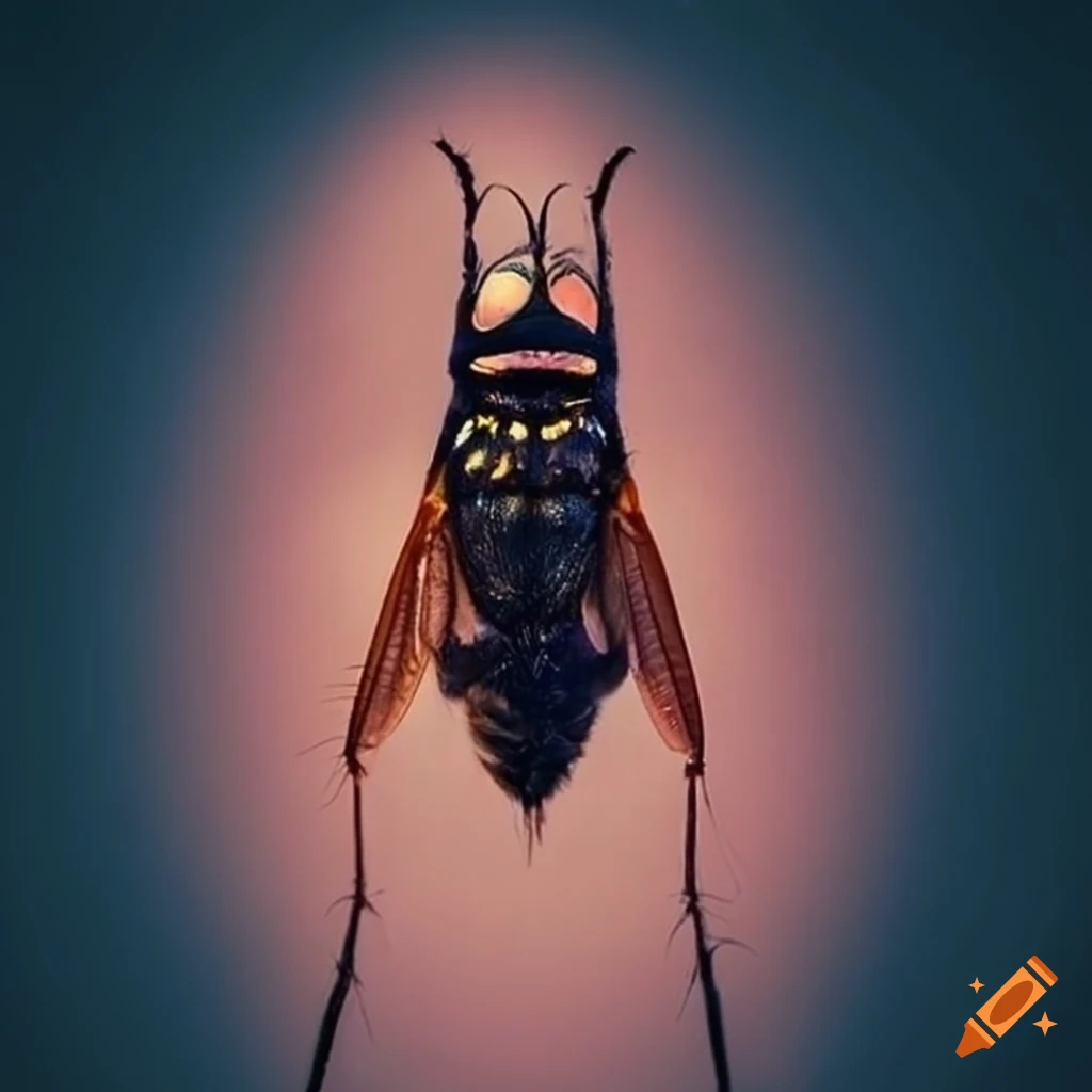 A fly buzzing in a room on Craiyon