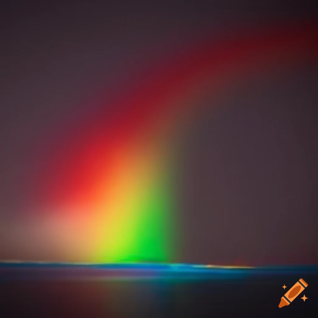 Red rainbow on Craiyon