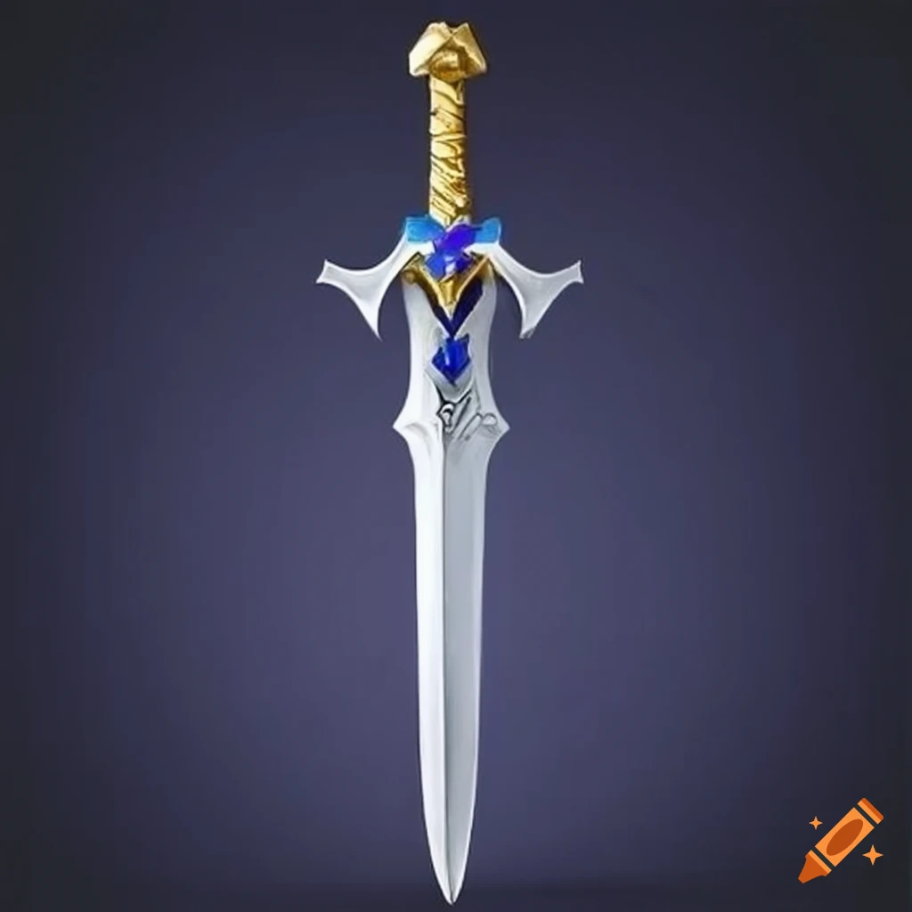 Magic straight and perfect master sword on Craiyon