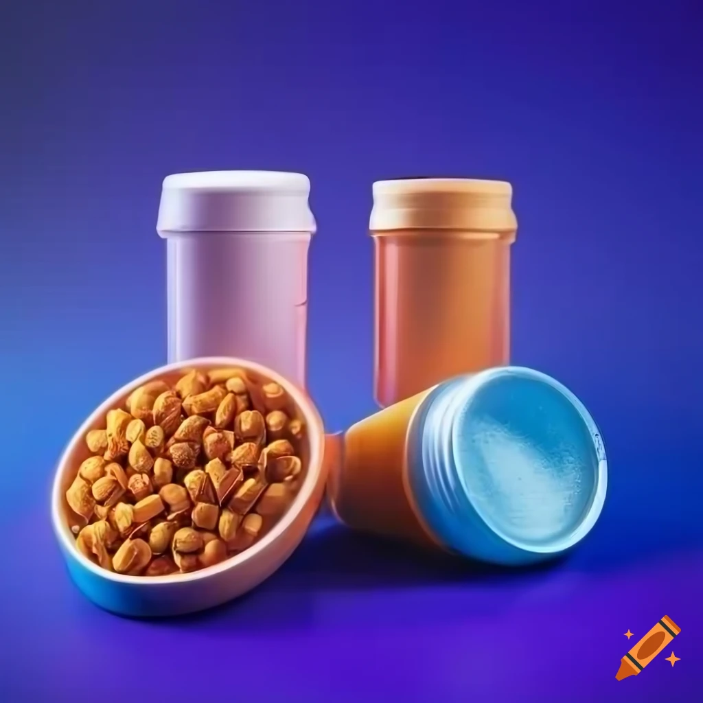 Various vitamin and protein supplements containers at a health ...