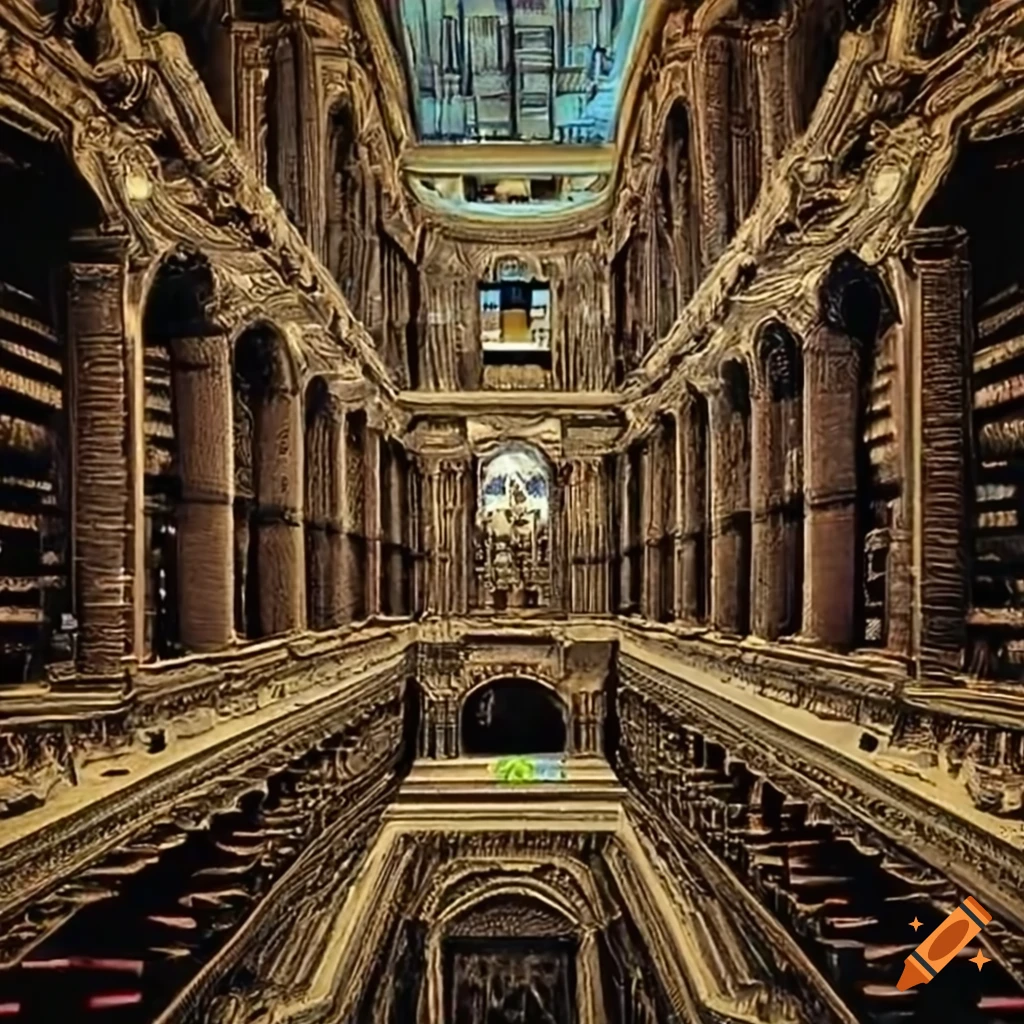 Corporate library of alexandria with generative ai technology on Craiyon