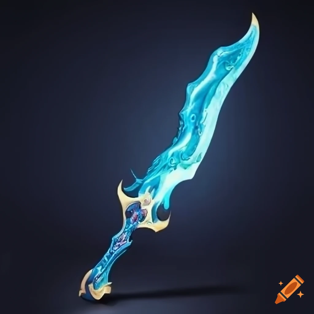 Mythic wave sword on Craiyon