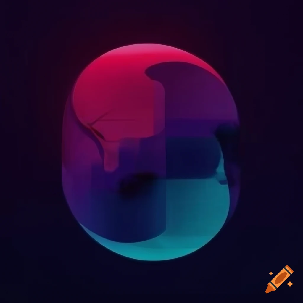 Minimalistic electronic music cover art on Craiyon