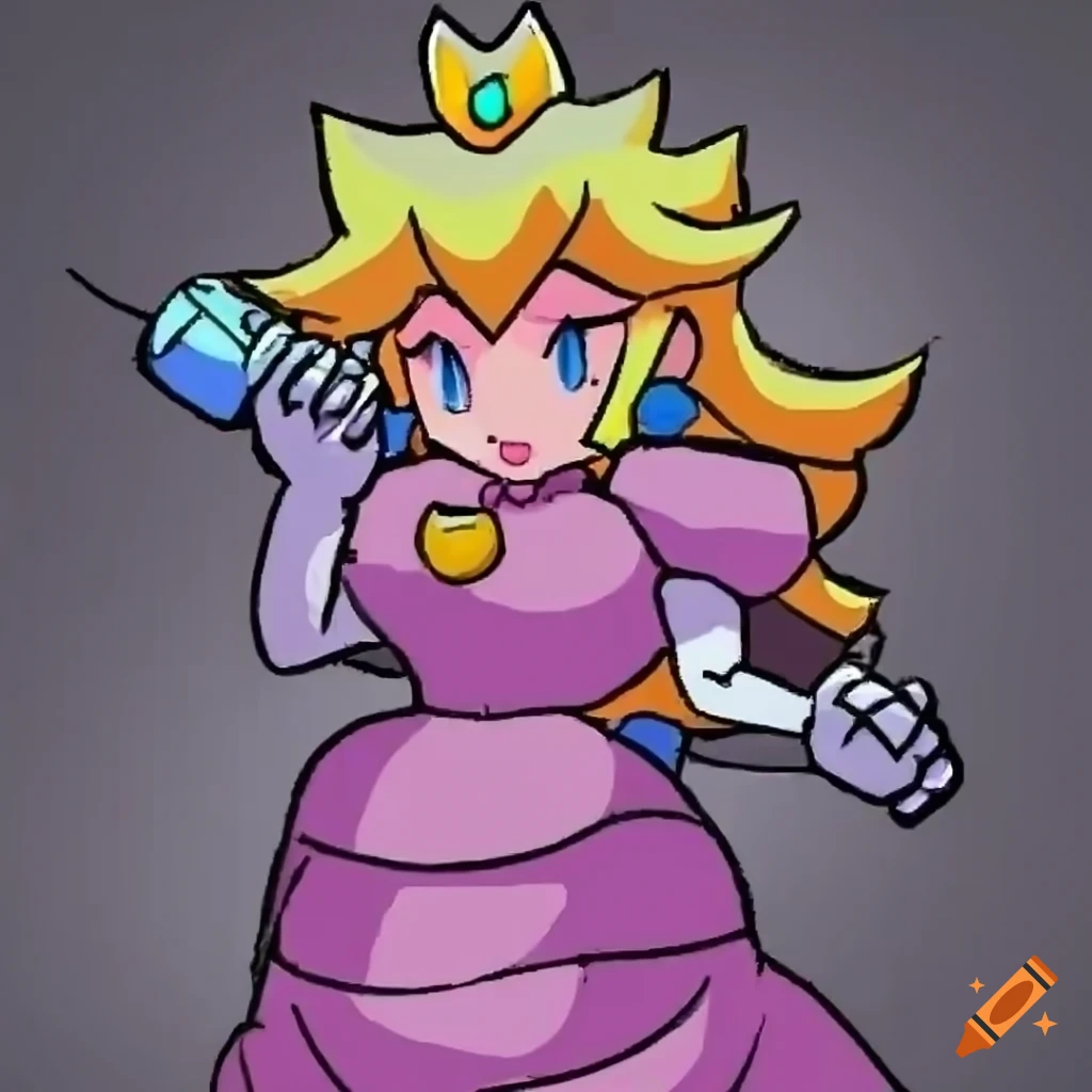 Fnf princess peach idle animation on Craiyon