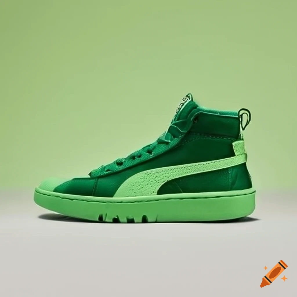 St-patrick's day puma brand sneakers on Craiyon