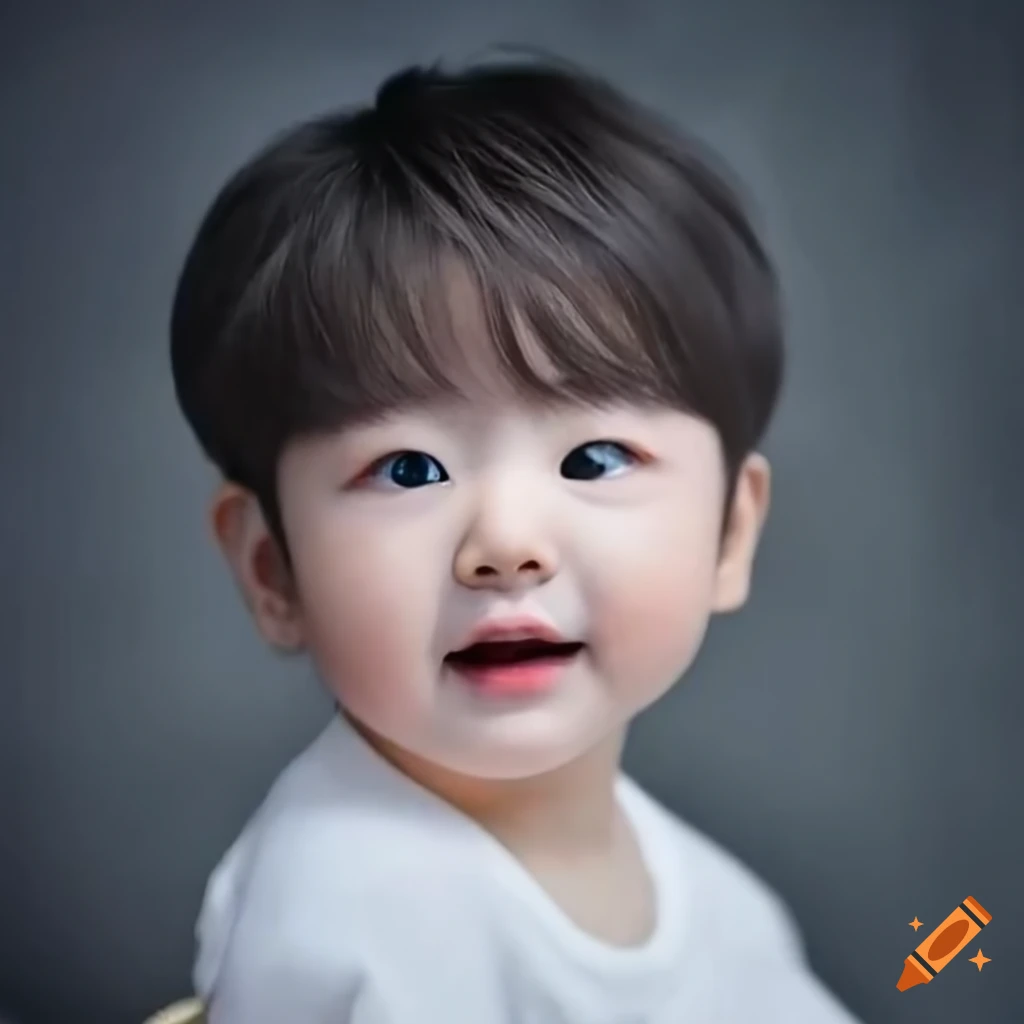 Adorable baby photo of han jisung on Craiyon