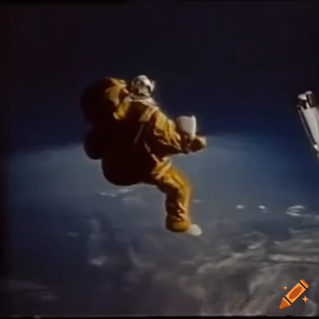 1973 nasa footage of 'kick the buddy' on Craiyon