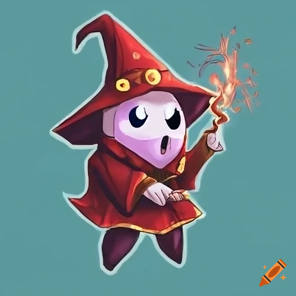 Wizard shy guy character on Craiyon