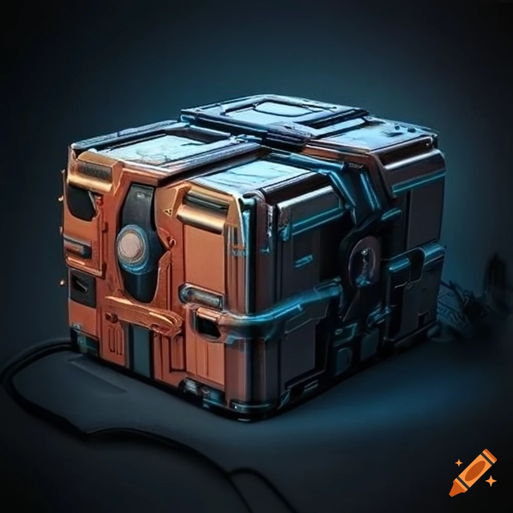 Sci-fi storage box on Craiyon