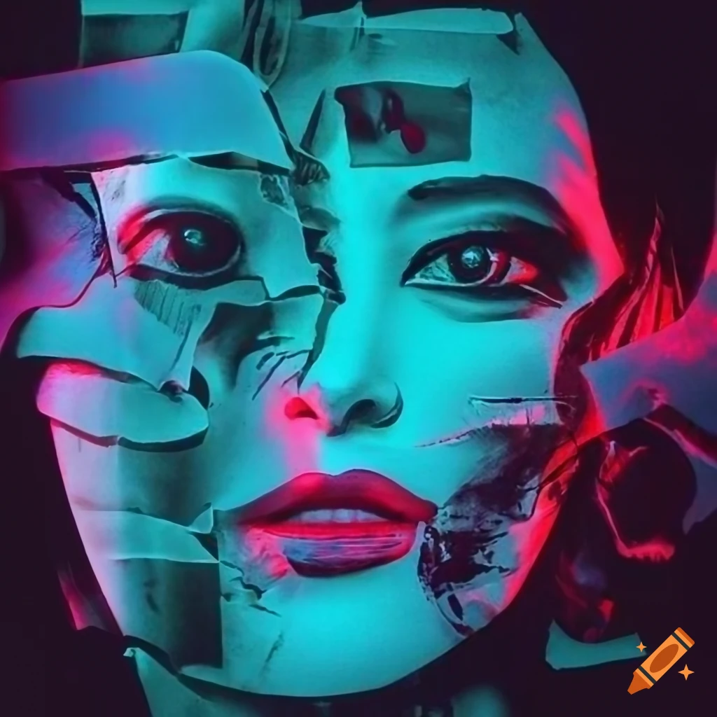 Dada collage art with surrealist undertones on Craiyon