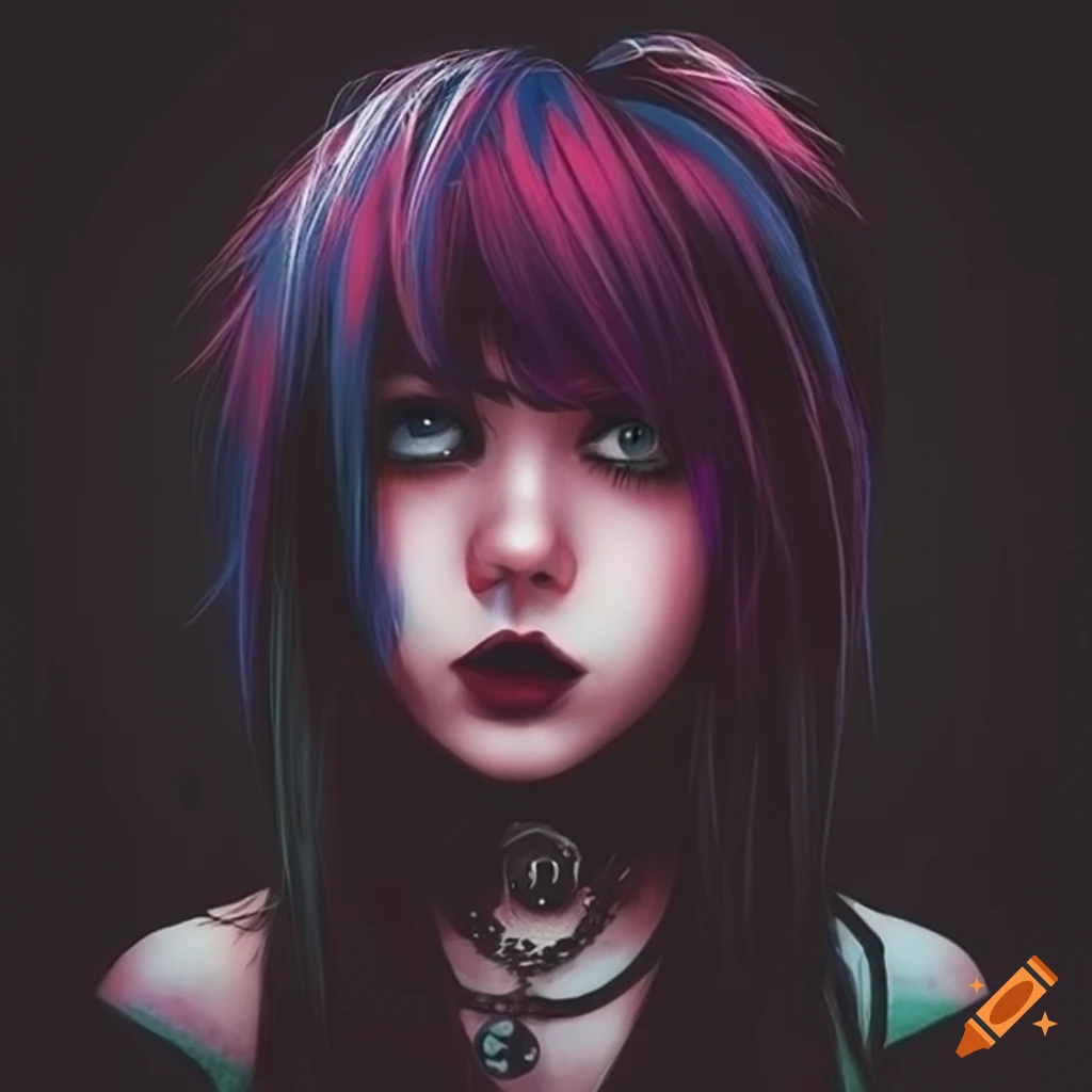 Emo style cd background on Craiyon