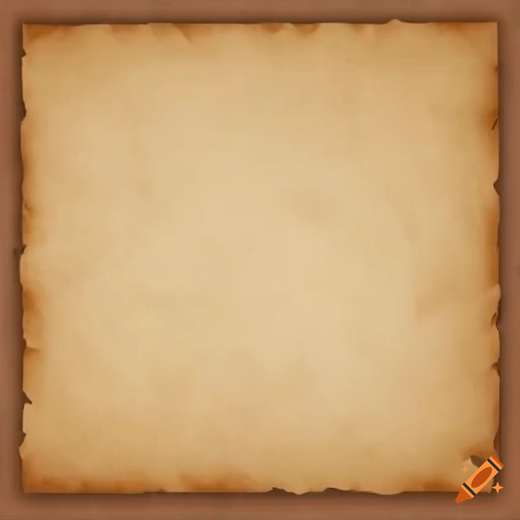 Blank square parchment with photorealistic texture on Craiyon