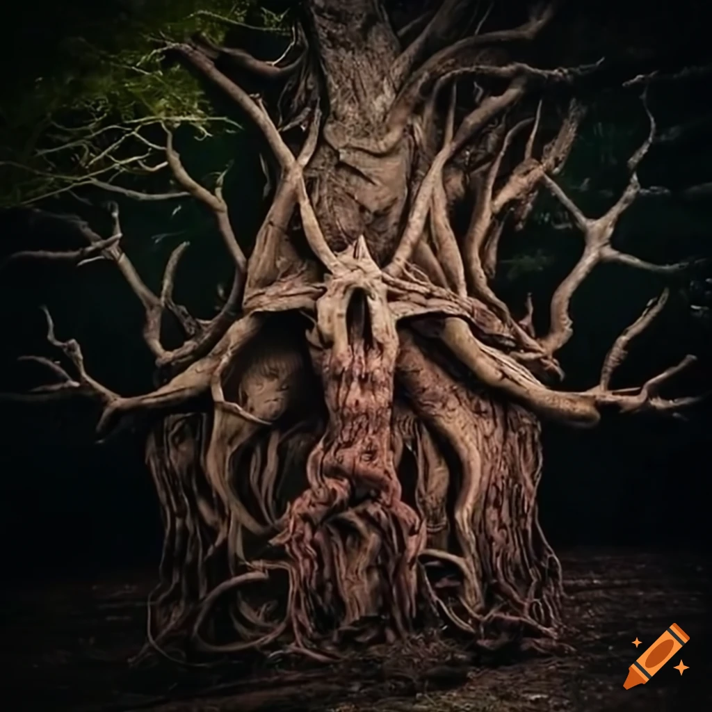 The satanic tree on Craiyon